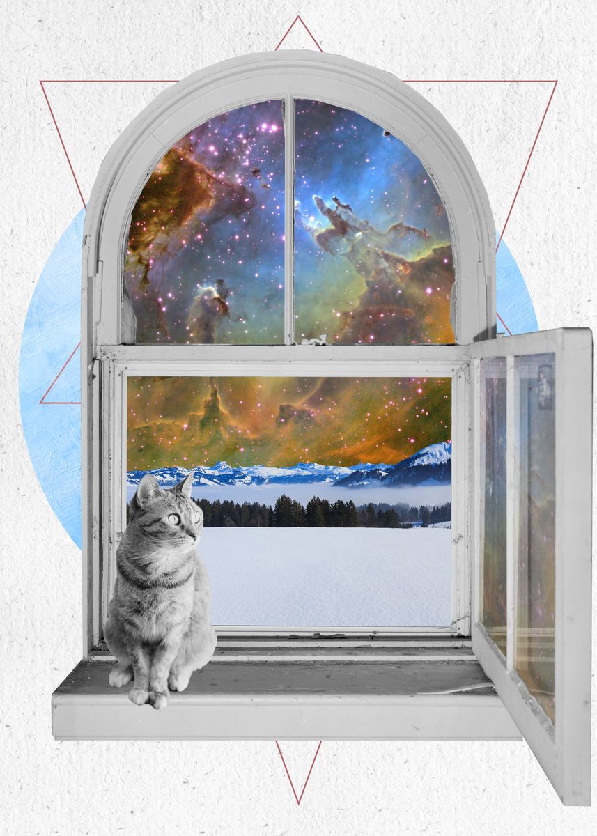 'Another world Window' Poster by Arnaldo Pino | Displate