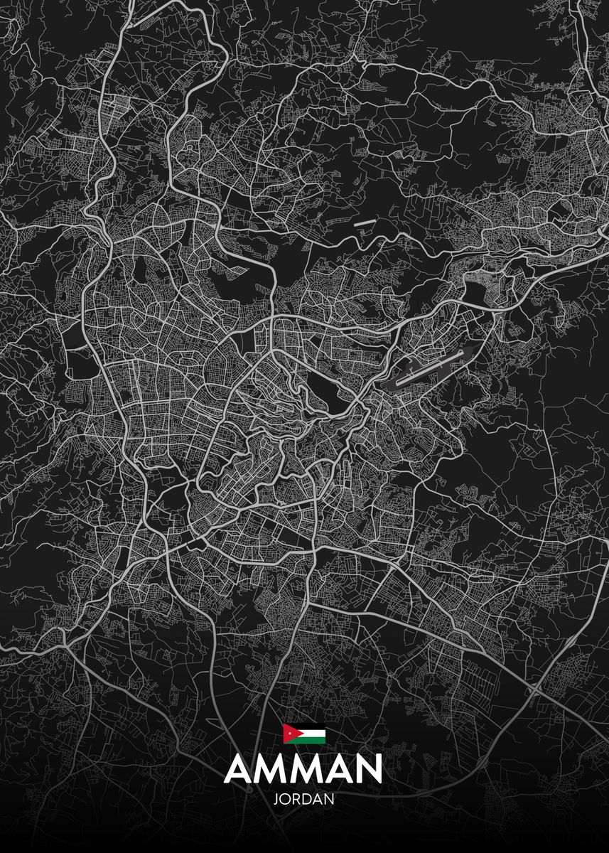 'Amman JO' Poster by IMR Designs | Displate