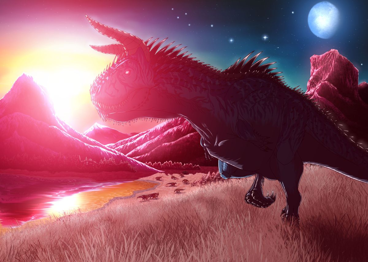 'Carnotaurus Sastrei' Poster by Ryo | Displate