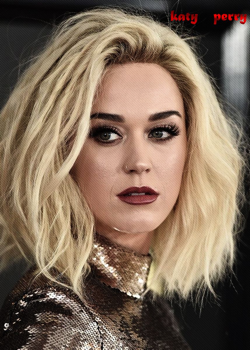 'Katy Perry Singer' Poster, picture, metal print, paint by Kimberly ...