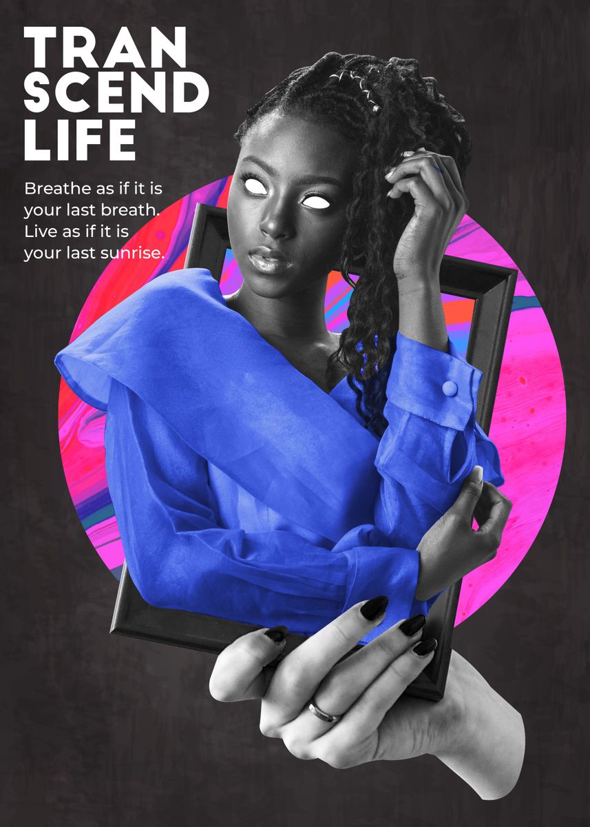 'Woman Portrait Collage' Poster, picture, metal print, paint by ...