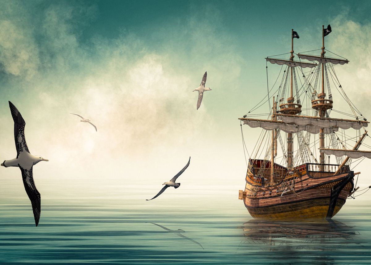 'Albatross' Poster by Wes Jones | Displate