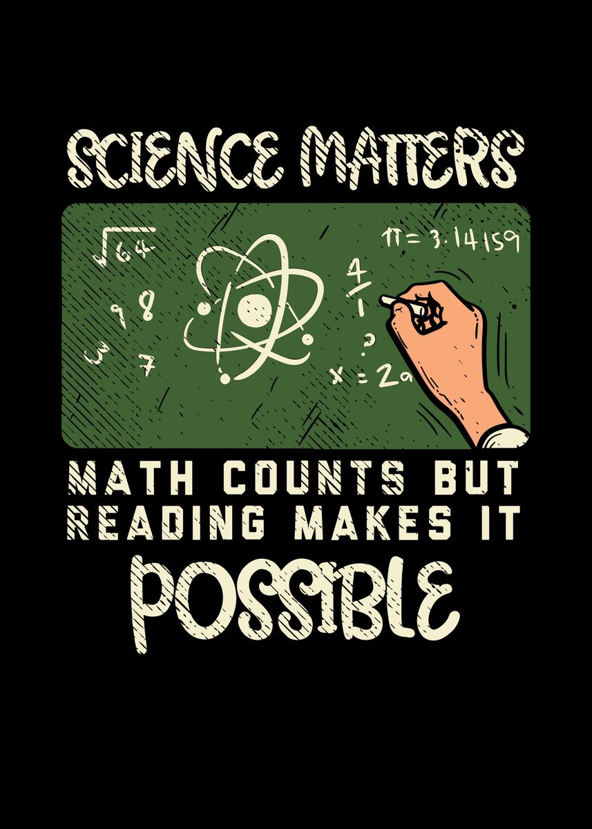 'Reading Makes It Possible' Poster, picture, metal print, paint by ...