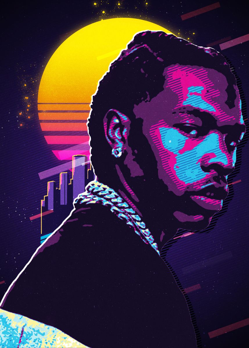 'Lil Baby Rapper' Poster, picture, metal print, paint by Hawysia Leyna ...