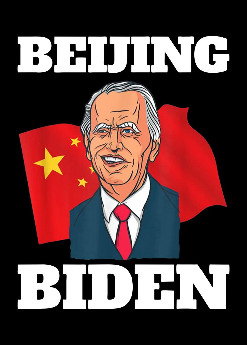 'beijing biden' Poster, picture, metal print, paint by Sigit Nur Cahyo ...