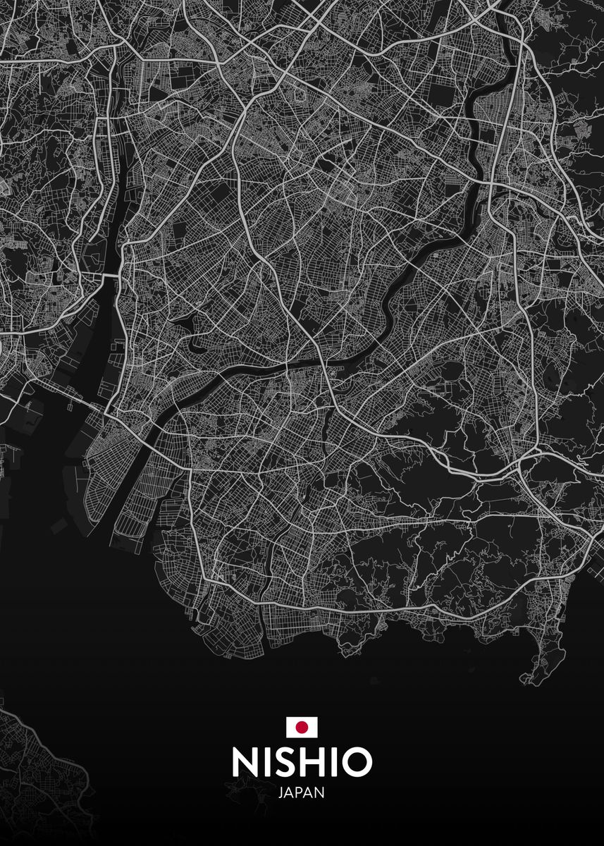 'Nishio JP' Poster by IMR Designs | Displate