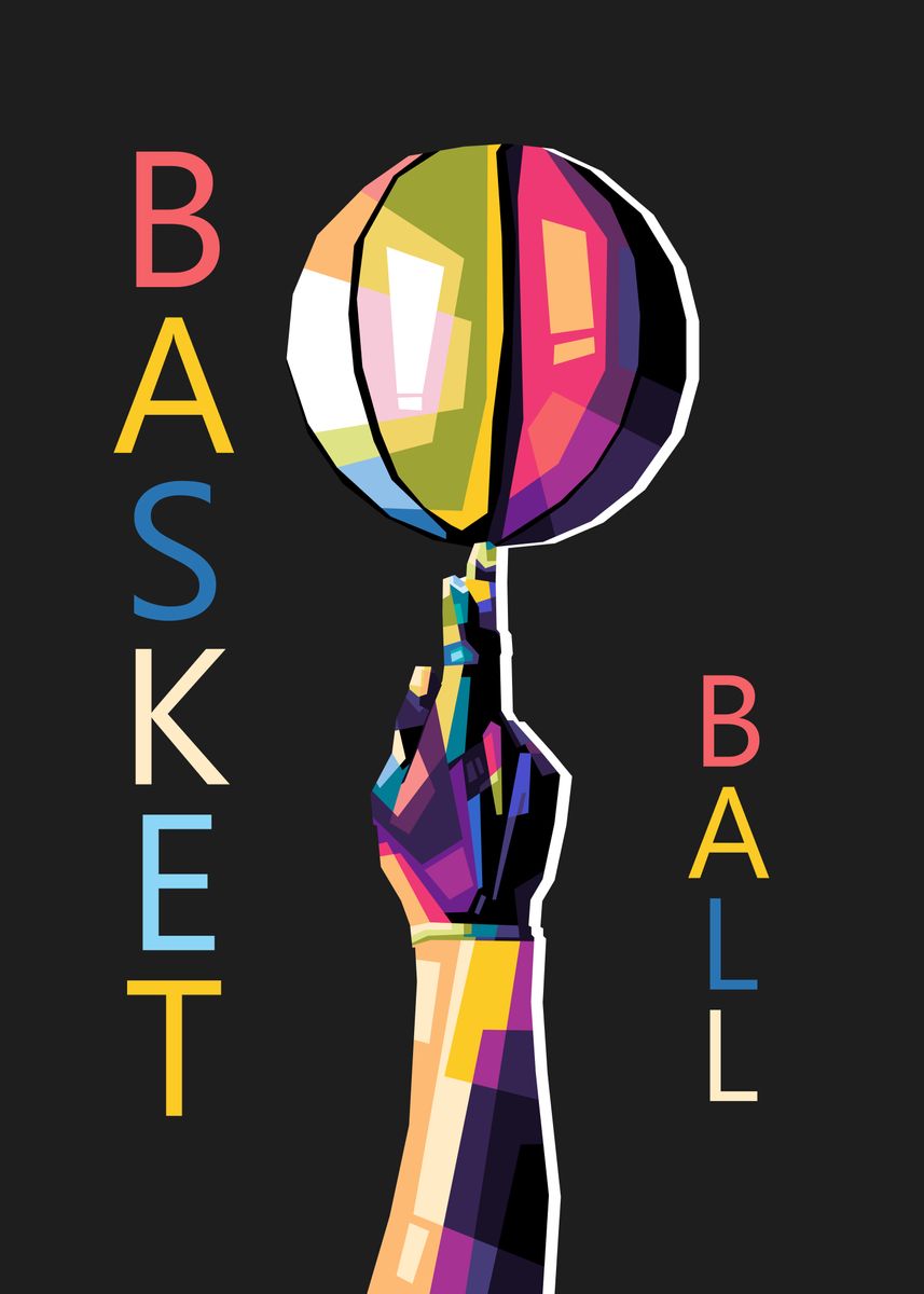 'basketball poster' Poster by AD art | Displate