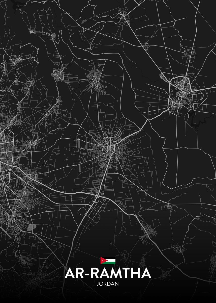 'Ar Ramtha JO' Poster, picture, metal print, paint by IMR Designs ...