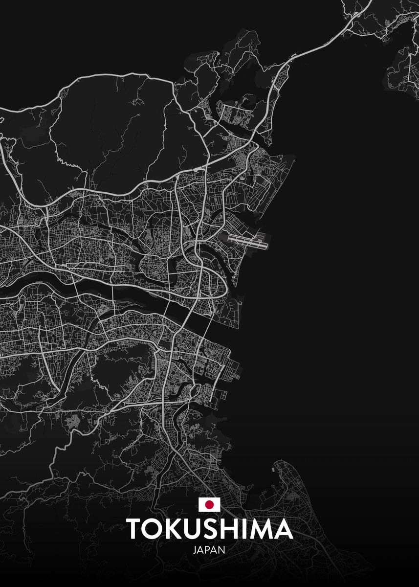 'Tokushima JP' Poster, picture, metal print, paint by IMR Designs ...