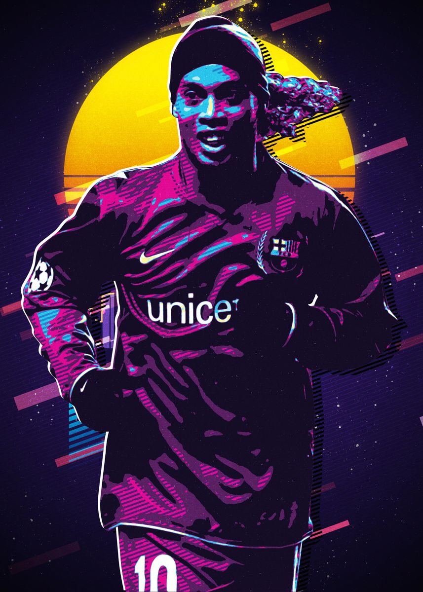 'Ronaldinho ' Poster by San Creative | Displate