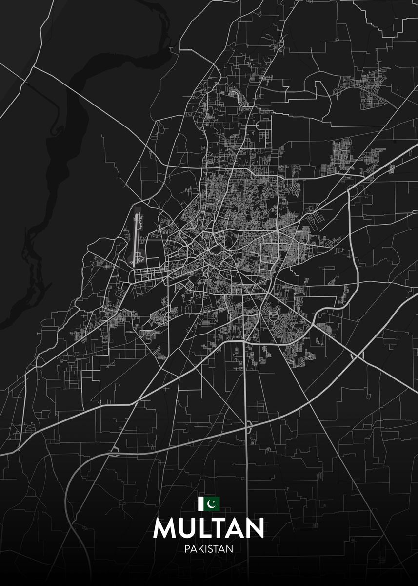 'Multan PK' Poster, picture, metal print, paint by IMR Designs | Displate