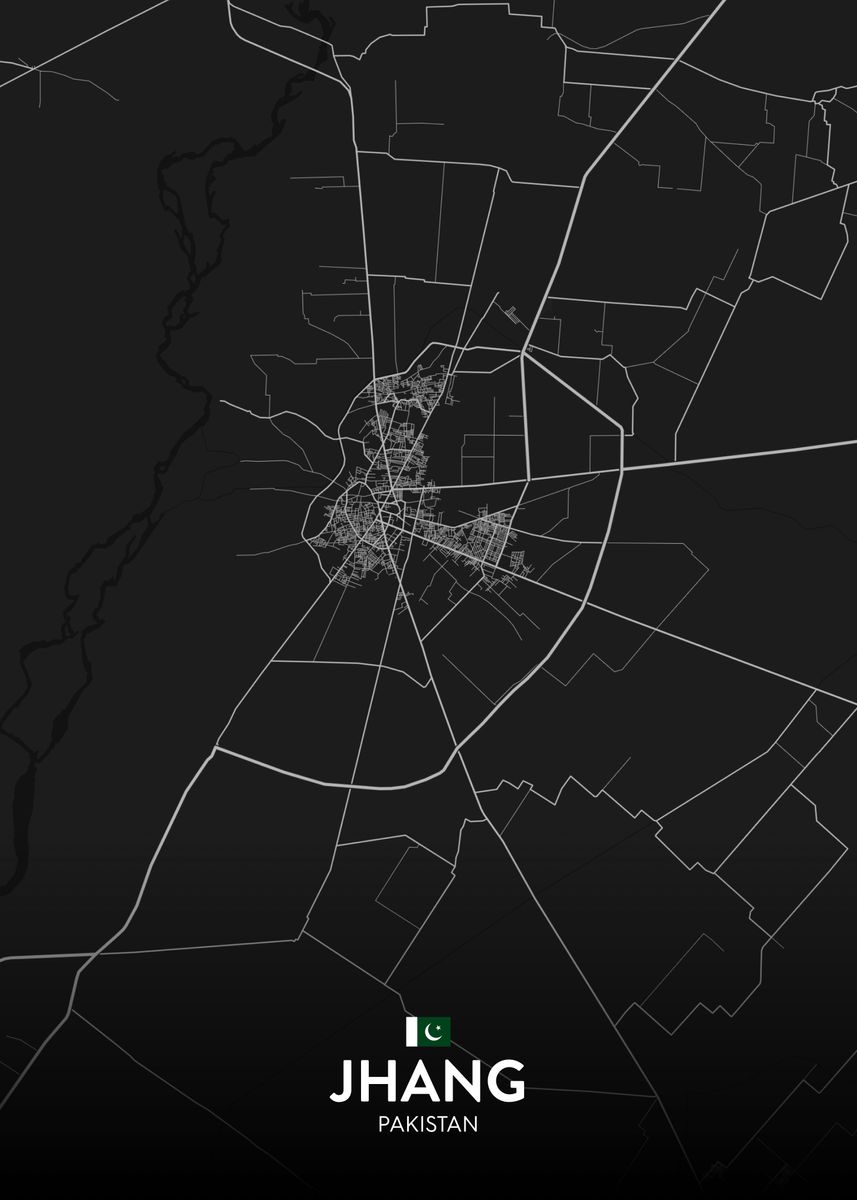 'Jhang PK' Poster, picture, metal print, paint by IMR Designs | Displate