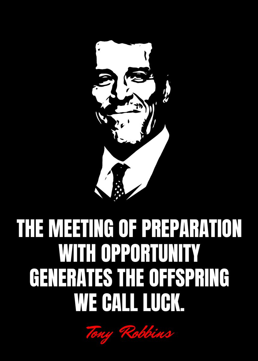 'Tony Robbins Quotes' Poster, picture, metal print, paint by Best ...