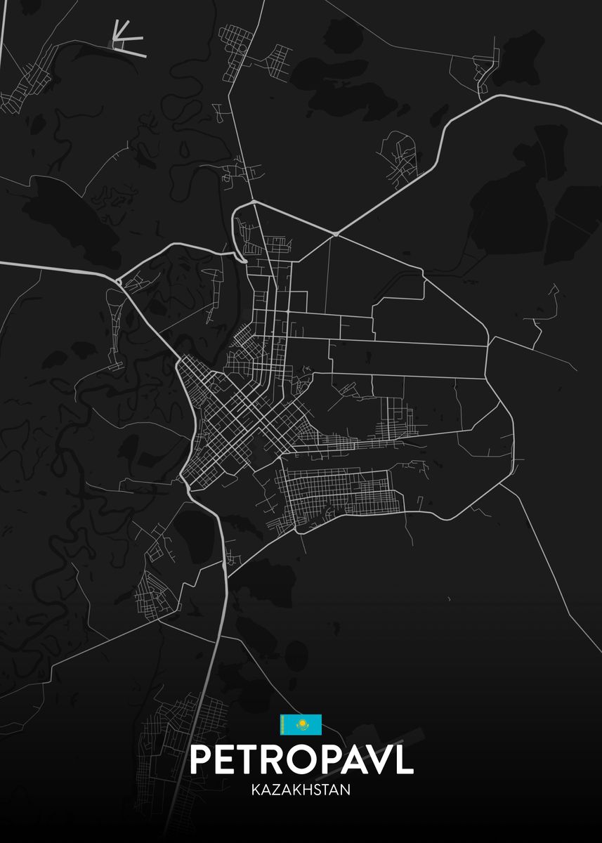 'Petropavl KZ' Poster, picture, metal print, paint by IMR Designs ...