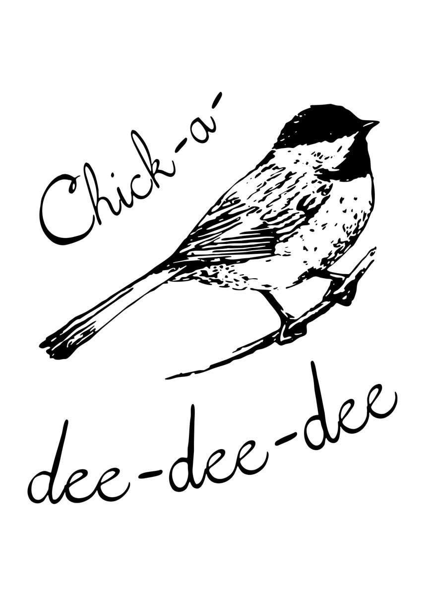 'Chick a dee dee dee' Poster, picture, metal print, paint by retno ...