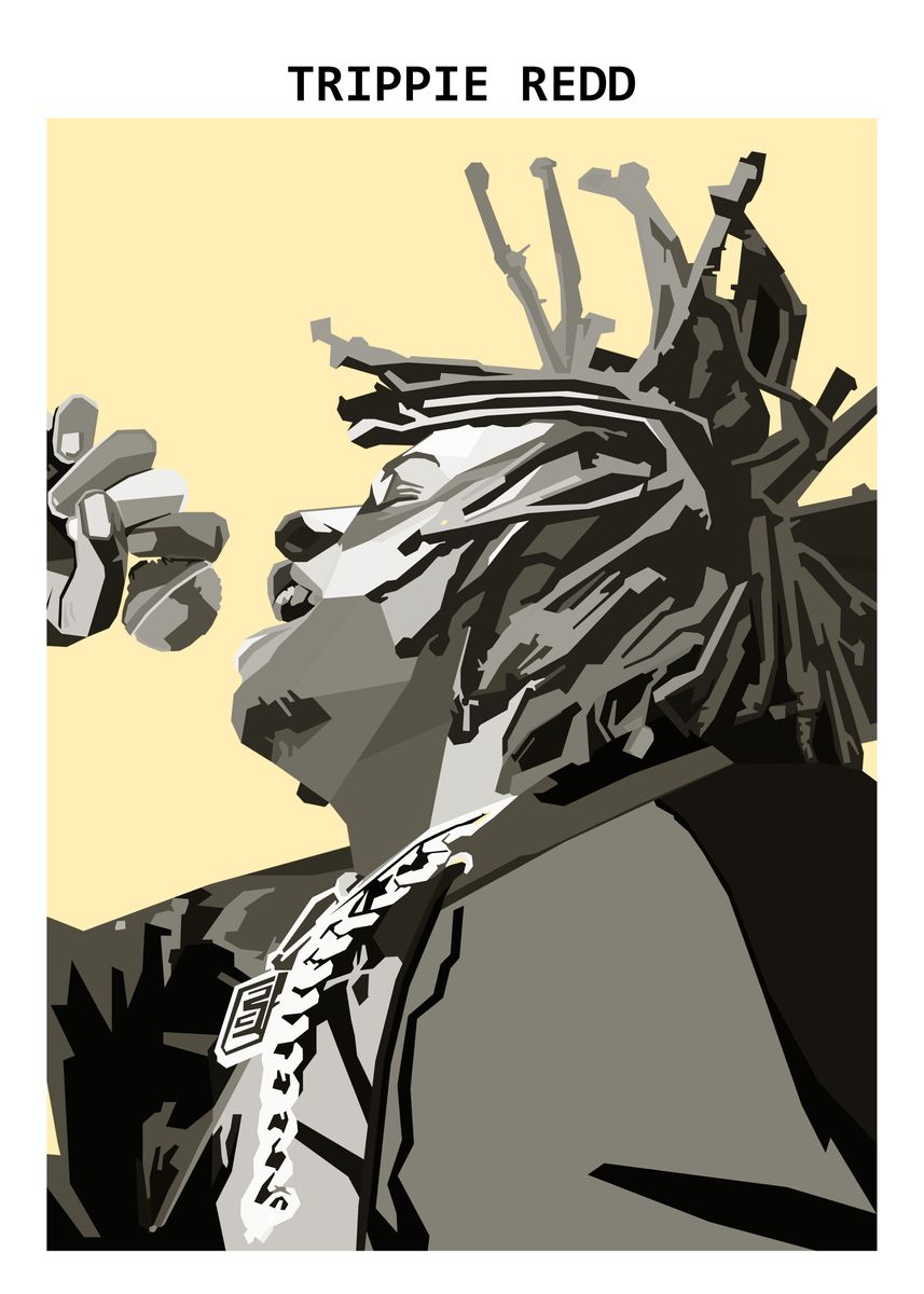 'Trippie Redds rapper' Poster, picture, metal print, paint by NGUYEN ...