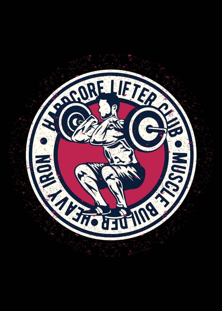 'Hardcore Lifter' Poster, picture, metal print, paint by ...