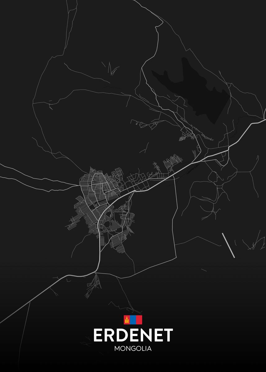 'Erdenet MN' Poster, picture, metal print, paint by IMR Designs | Displate