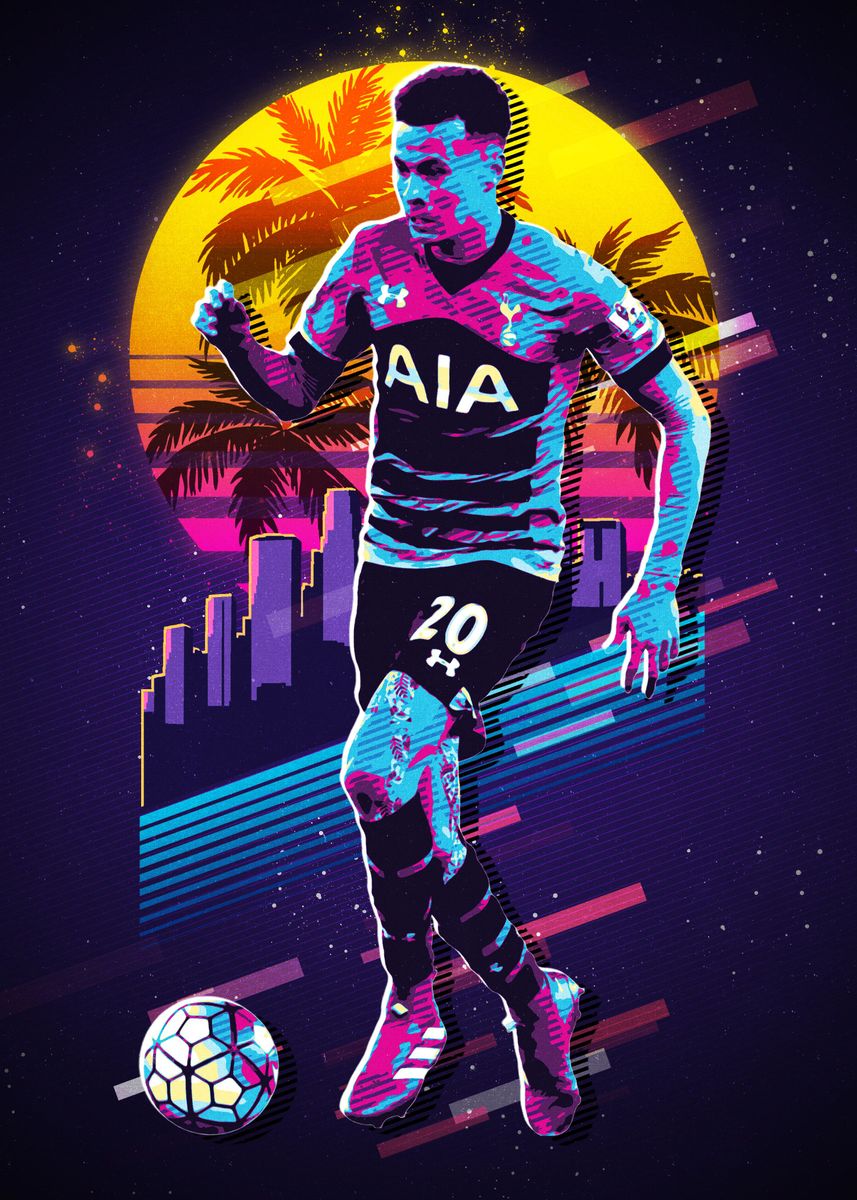 'Dele Alli football player' Poster, picture, metal print, paint by ...
