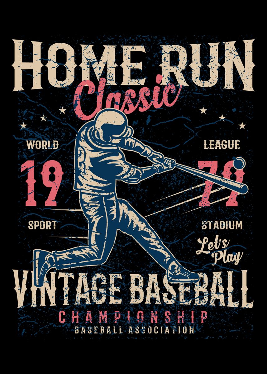 'Home Run Classic' Poster, picture, metal print, paint by ...