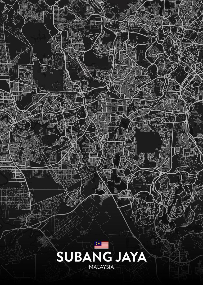 'Subang Jaya MY' Poster, picture, metal print, paint by IMR Designs ...