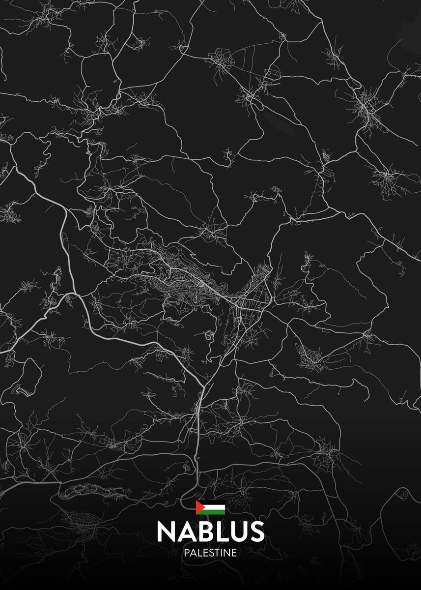 'Nablus PS' Poster, picture, metal print, paint by IMR Designs | Displate