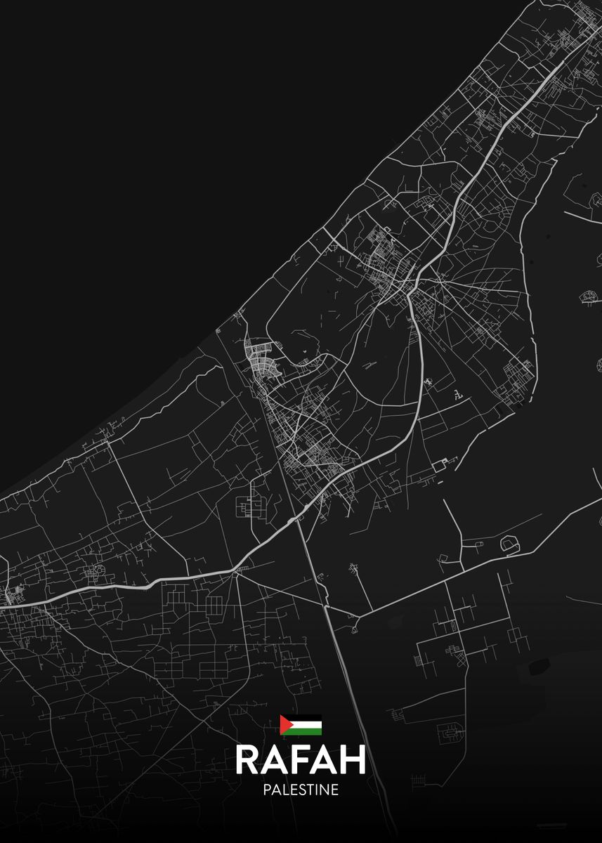 'Rafah PS' Poster, picture, metal print, paint by IMR Designs | Displate