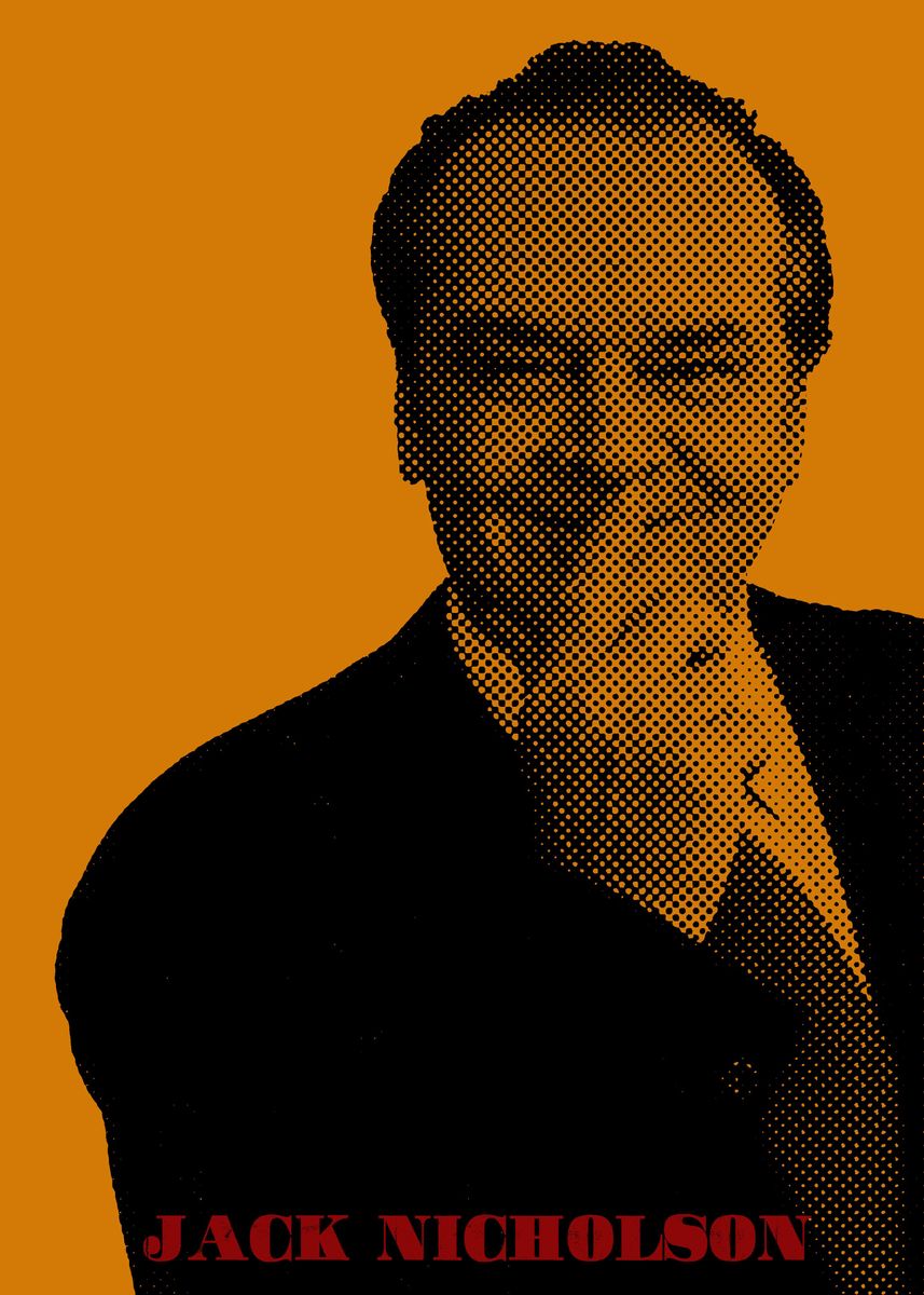 'Jack Nicholson' Poster by Aesthetic Posters | Displate