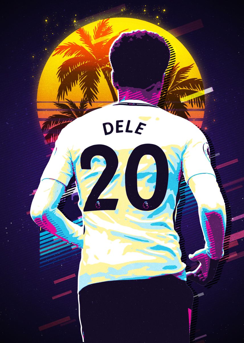'Dele Alli player football' Poster, picture, metal print, paint by ...
