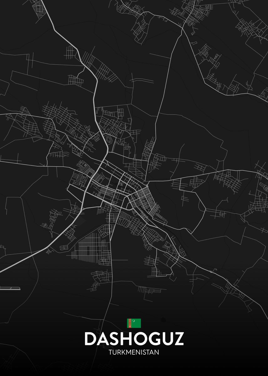 'Dashoguz TM' Poster, picture, metal print, paint by IMR Designs | Displate