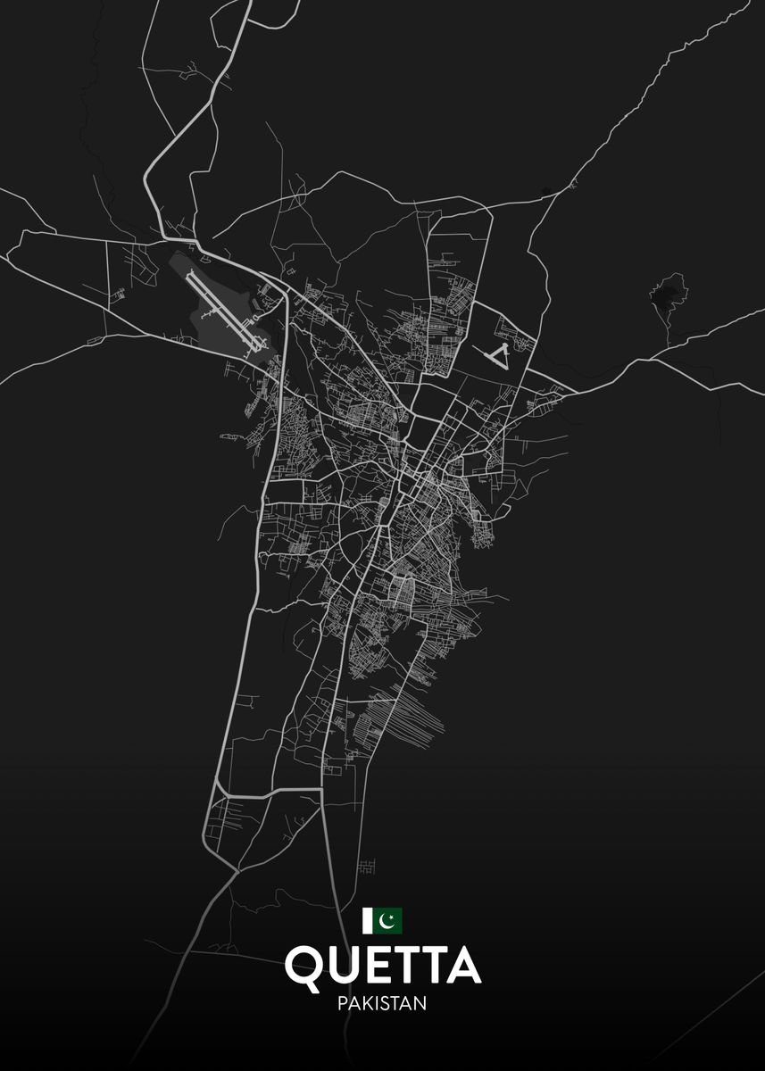 'Quetta PK' Poster, picture, metal print, paint by IMR Designs | Displate