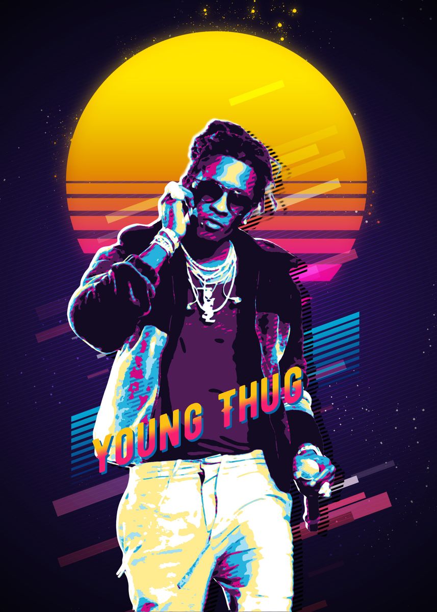 'Young Thug' Poster by Trending Music Retro | Displate