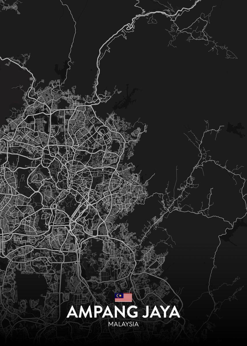 'Ampang Jaya MY' Poster by IMR Designs | Displate