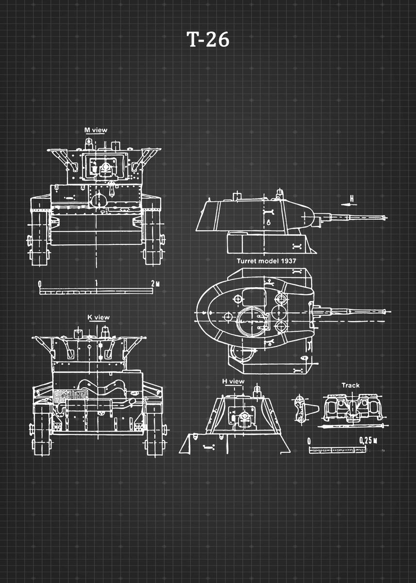 'T 26' Poster by RickyEKelly | Displate