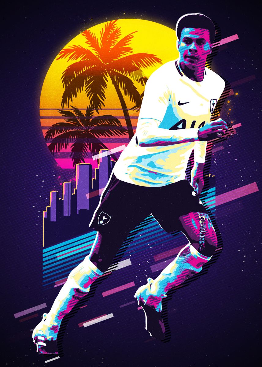 'Dele Alli player football' Poster, picture, metal print, paint by ...
