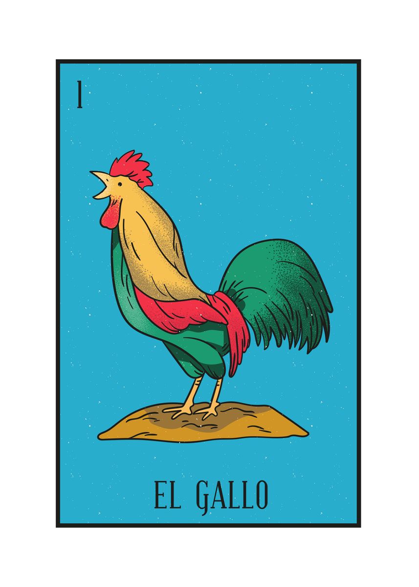 'Mexican Bingo Wall Decor' Poster, picture, metal print, paint by ...