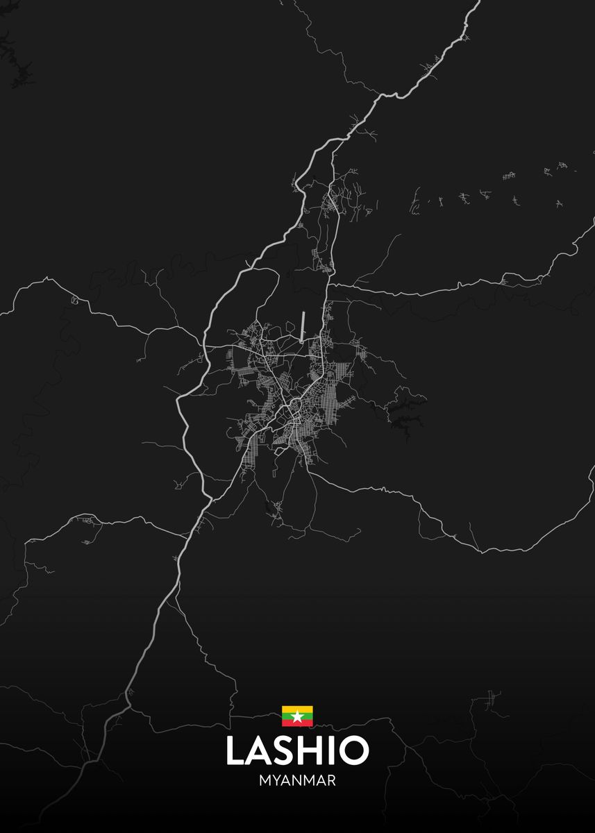 'Lashio MM' Poster, picture, metal print, paint by IMR Designs | Displate