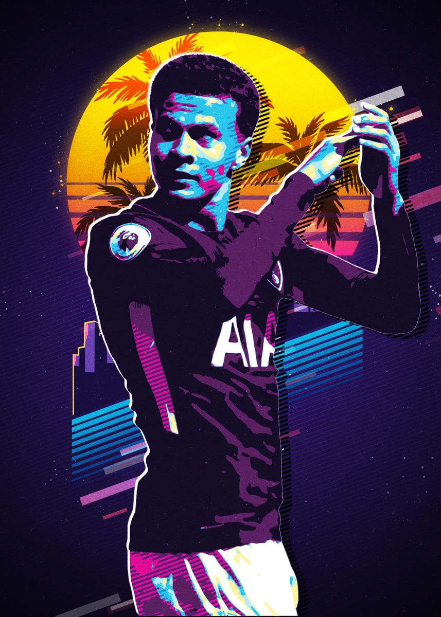 'Dele Alli football player' Poster, picture, metal print, paint by ...