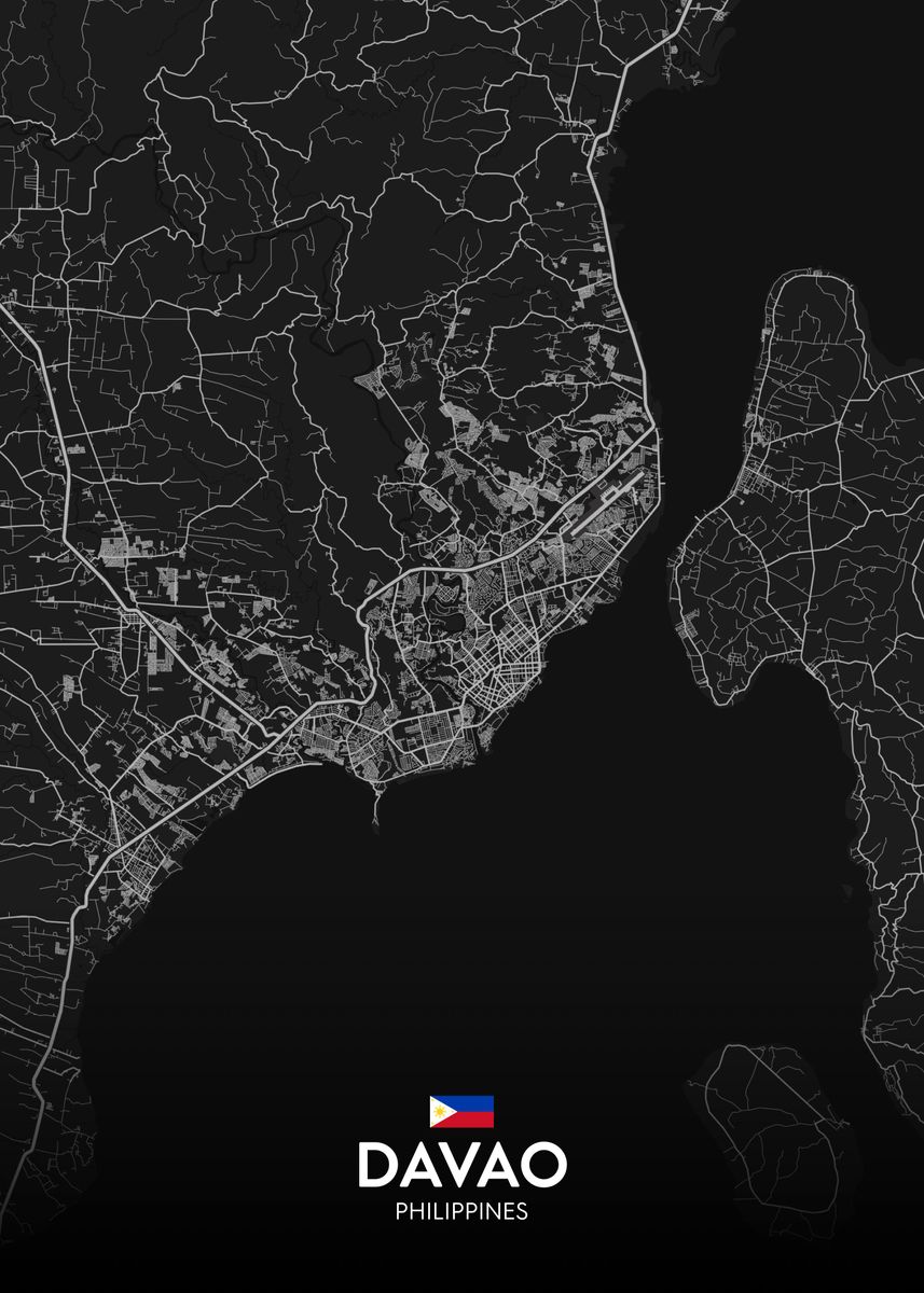 'Davao PH' Poster, picture, metal print, paint by IMR Designs | Displate