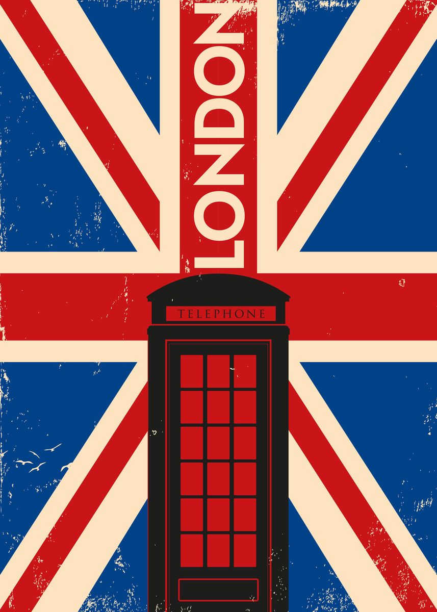 'London Vintage' Poster, picture, metal print, paint by Designersen ...