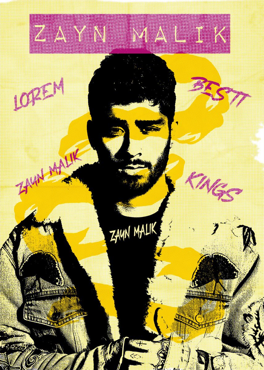 'Zayn Malik Vintage' Poster, picture, metal print, paint by UltraSnail ...