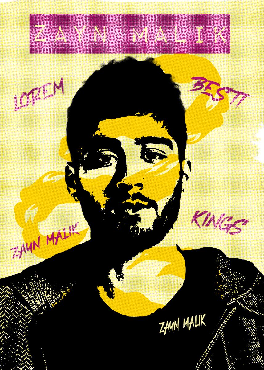 'Zayn Malik Vintage' Poster, picture, metal print, paint by UltraSnail ...