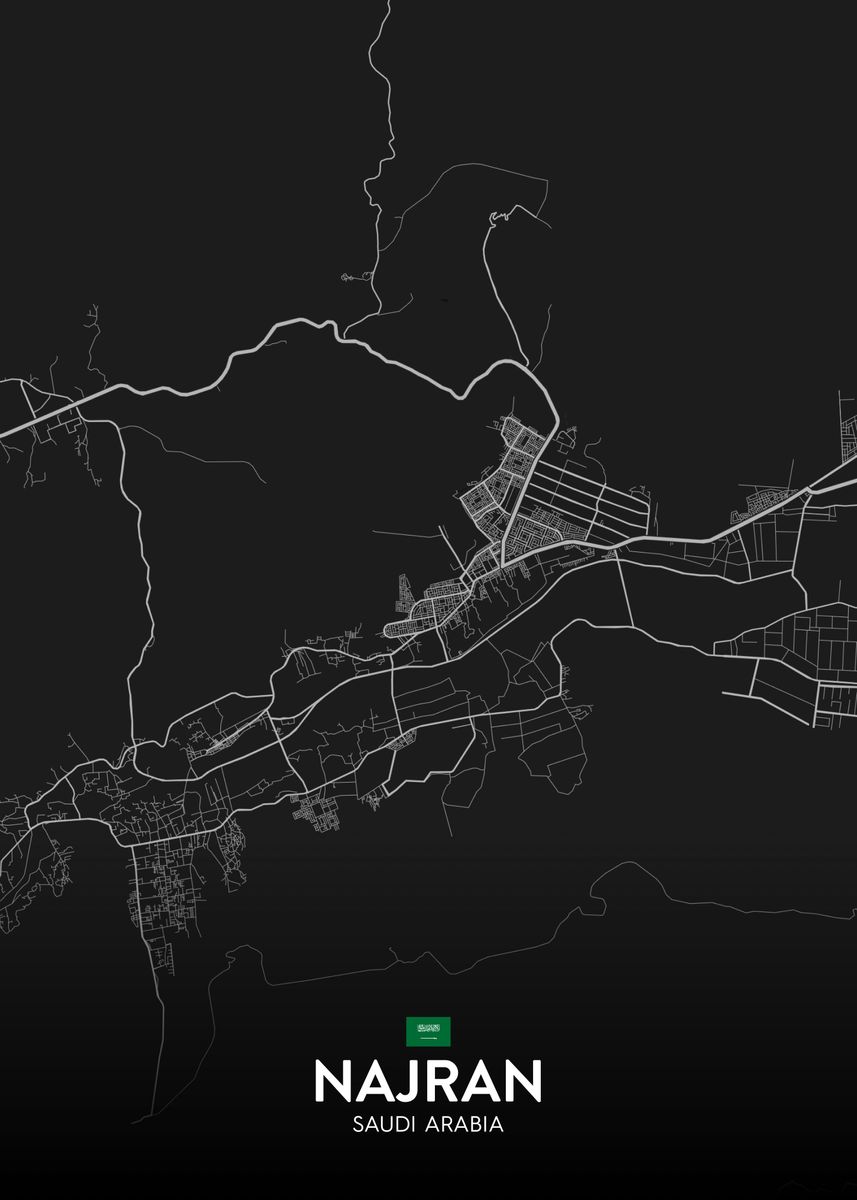 'Najran SA' Poster, picture, metal print, paint by IMR Designs | Displate