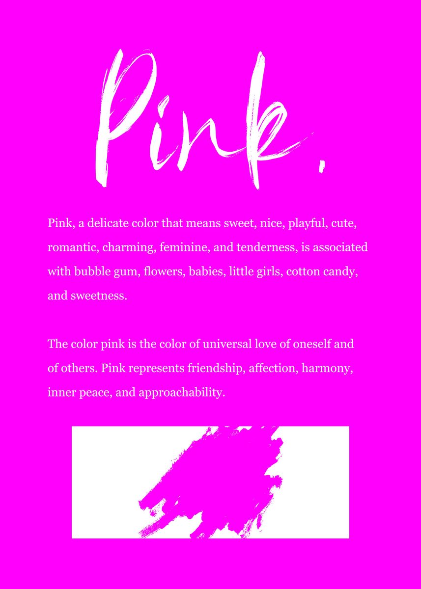 'PINK COLOR WHEEL' Poster, picture, metal print, paint by Atomic ...