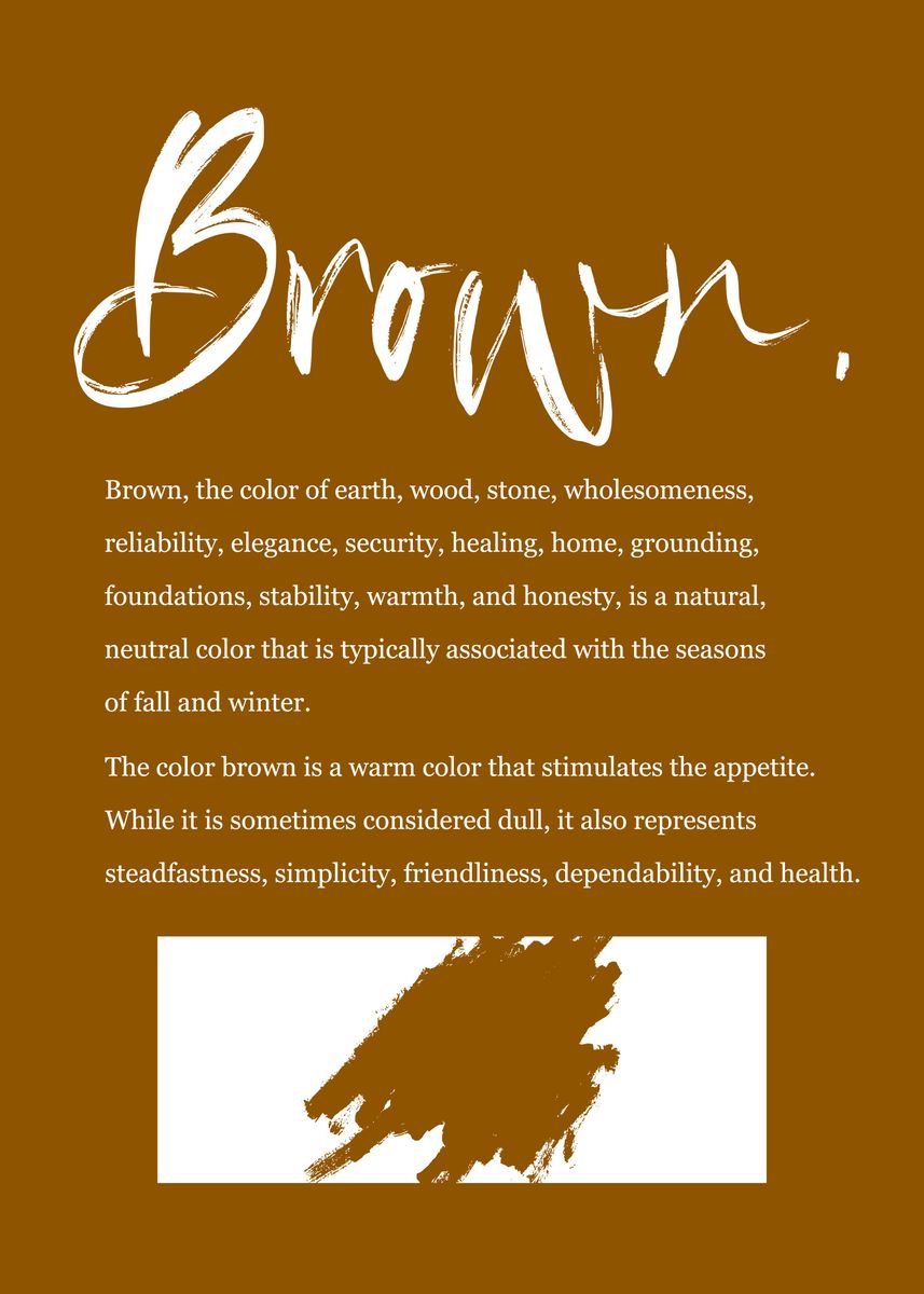 'BROWN COLOR WHEEL' Poster, picture, metal print, paint by Atomic ...