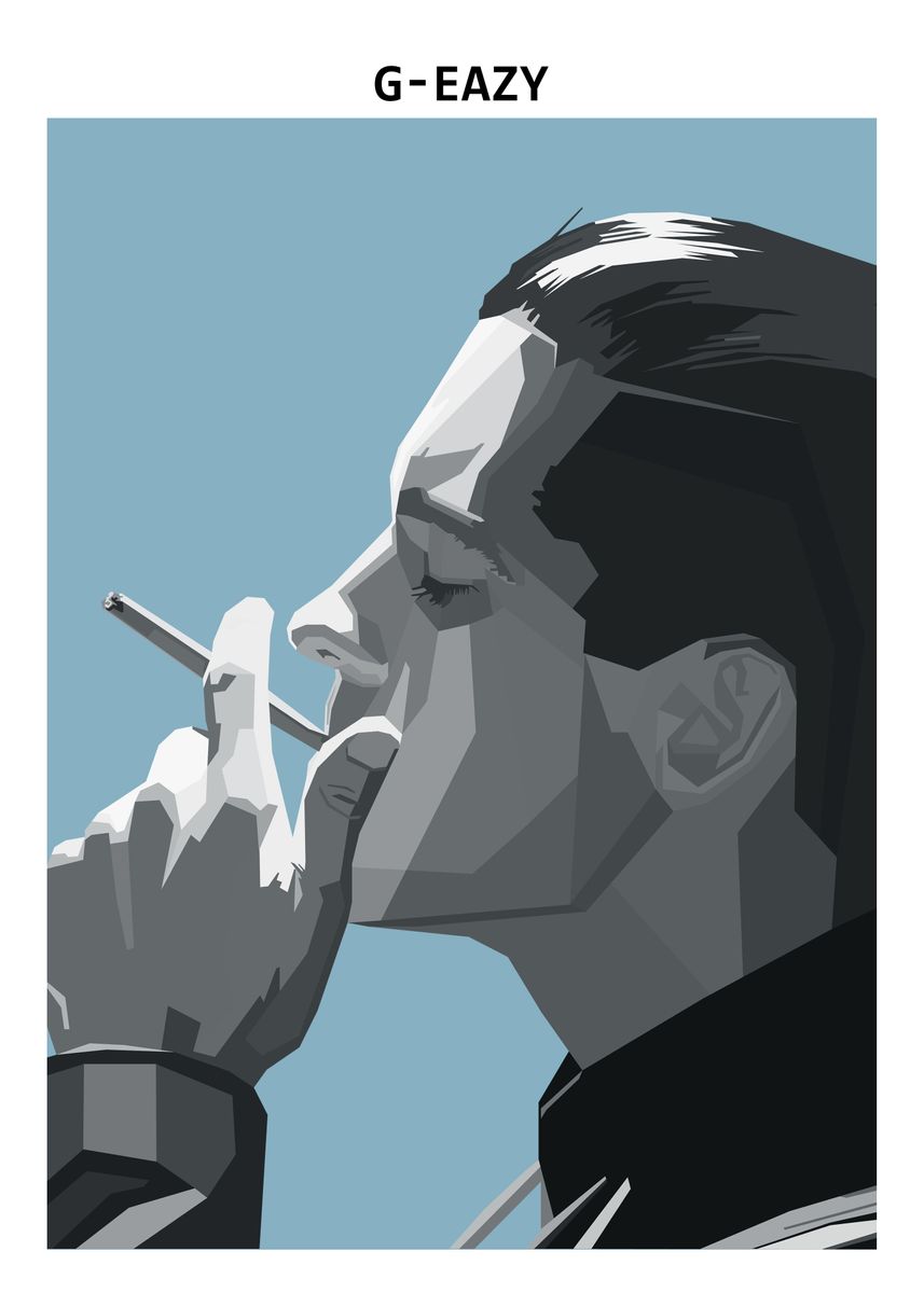 'G Eazy Rapper' Poster, picture, metal print, paint by NGUYEN DINH LONG ...