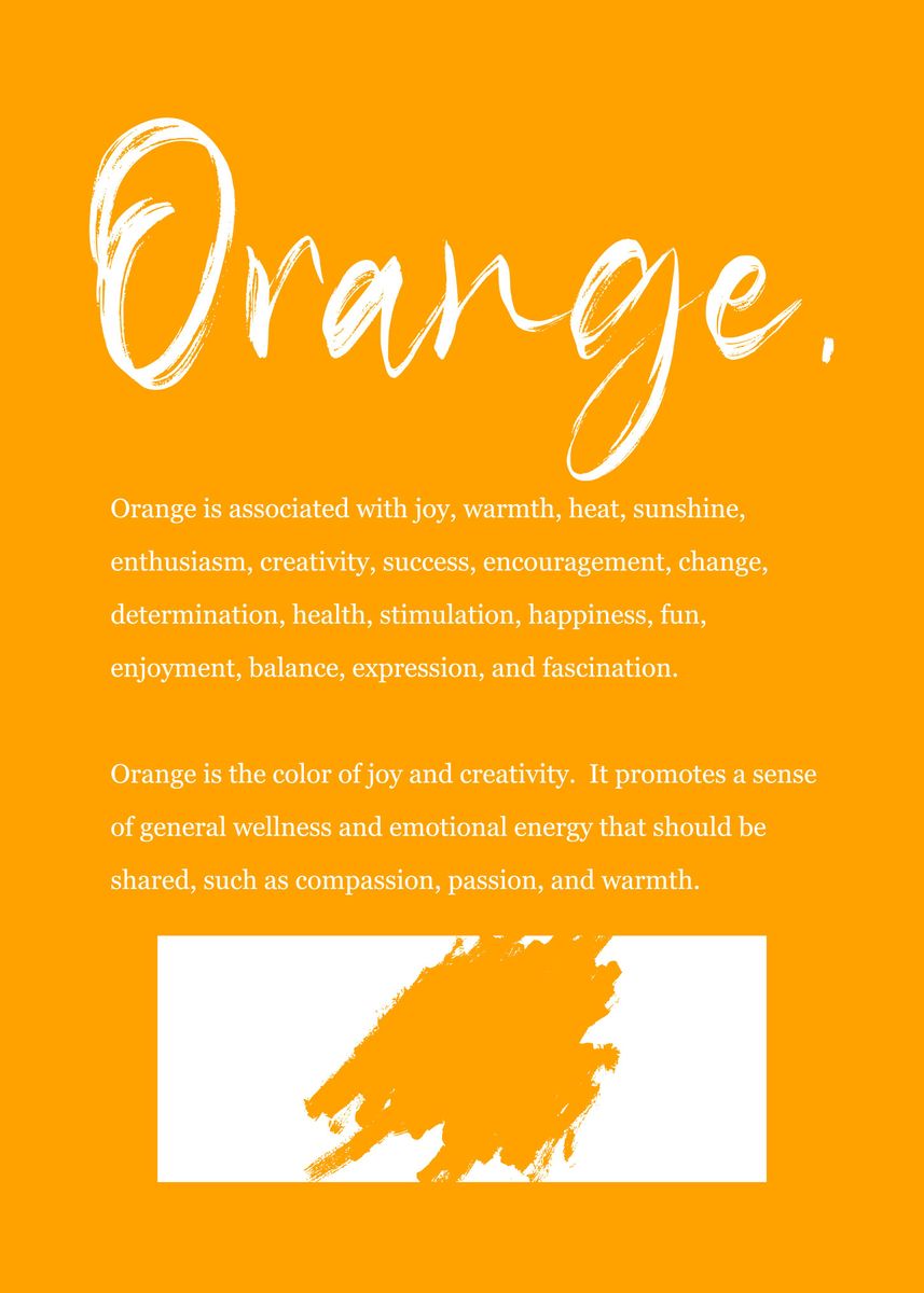 'ORANGE COLOR WHEEL' Poster, picture, metal print, paint by Atomic ...