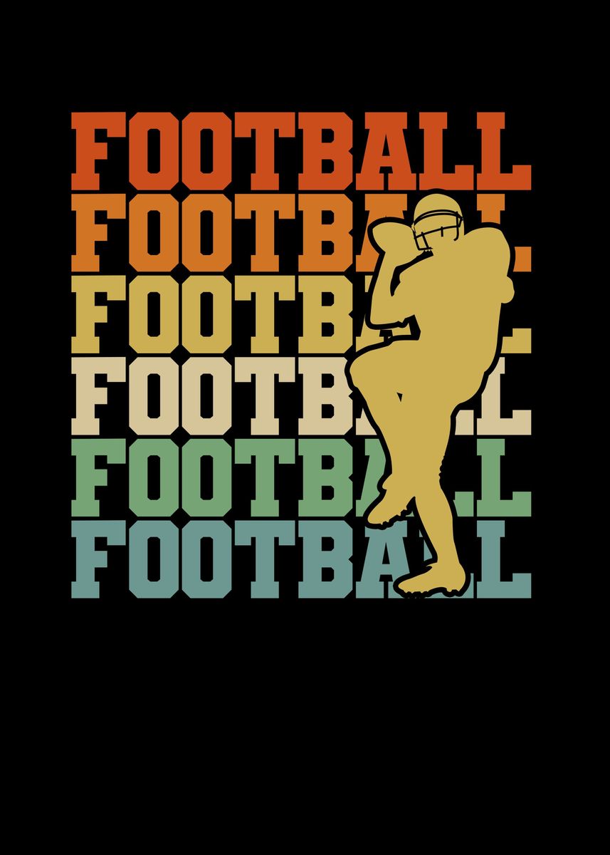 'Football' Poster, picture, metal print, paint by to42 | Displate