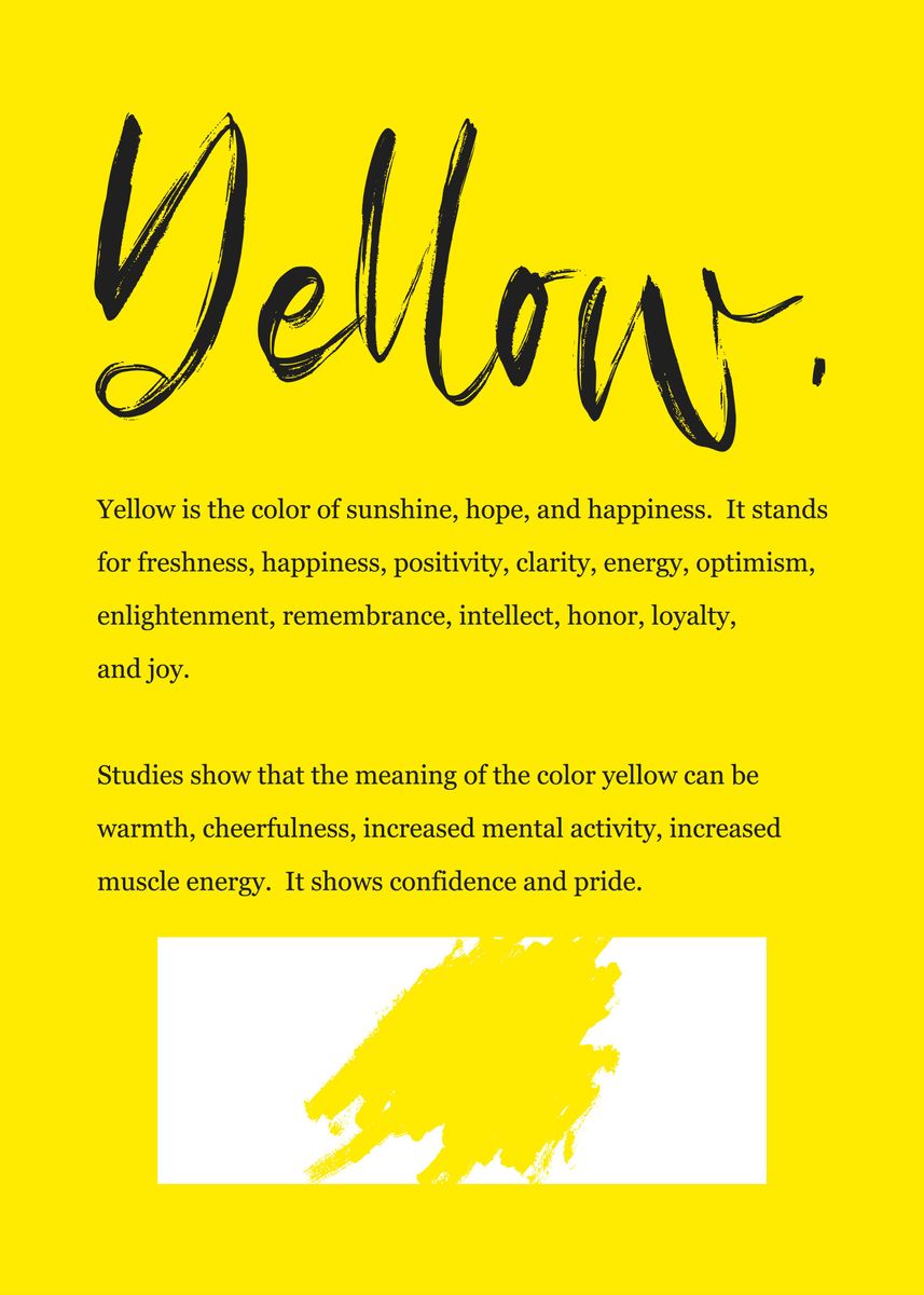 'YELLOW COLOR WHEEL' Poster, picture, metal print, paint by Atomic ...