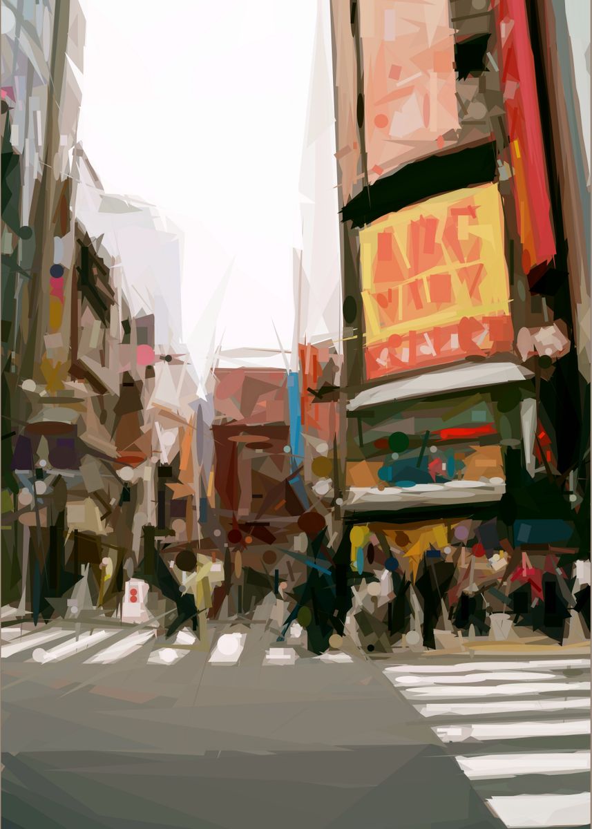 'Japanese Art Rush Hour' Poster by Simon Clement | Displate
